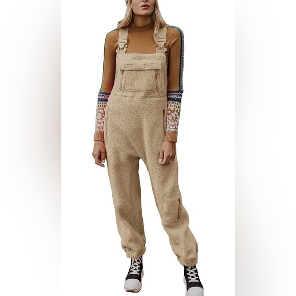 Pants & Jumpsuits | Womens Fleece Overalls Womens Insulated Waterproof ...